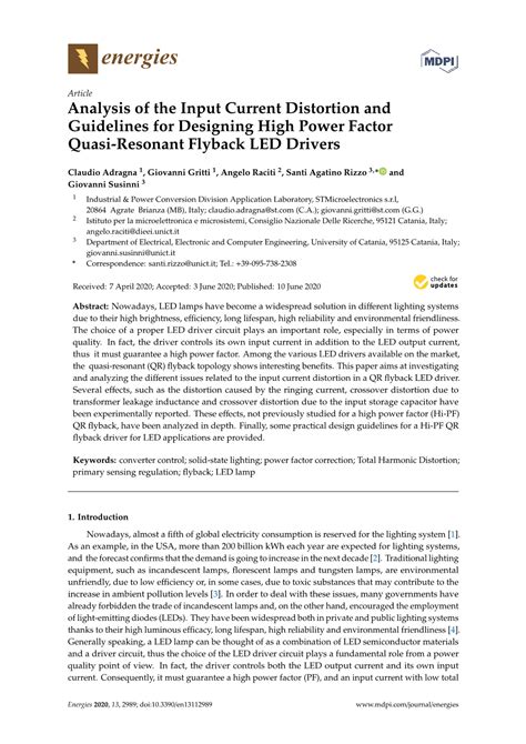 Analysis Of The Input Current Distortion And Guidelines For Designing High Power Factor Quasi