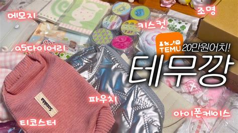 테무도 느좋 쌉가능 ₍ᐡっ ̫ ᐡ₎ᐝ 💕 테무 20만원 쇼핑 로그ミ 귀여운 템 가득 소확행 하울 같이 열어봐요🎀 Youtube