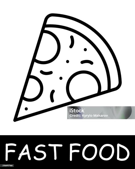 패스트 푸드 아이콘입니다 정크 푸드 피자 탄수화물 높은 비율의 지방 칼로리 건강에 부정적인 영향에도 불구하고 빠르고 맛있는 식사의 유혹 빠르고 맛있지만 건강에 해로운 음식