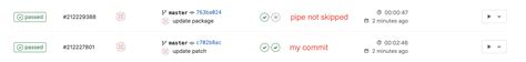 how to skip the pipeline from job gitlab gitlab ci cd gitlab forum