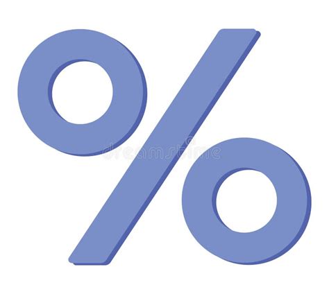Blue Percentage Symbol Stock Vector Illustration Of Symbol 256279206