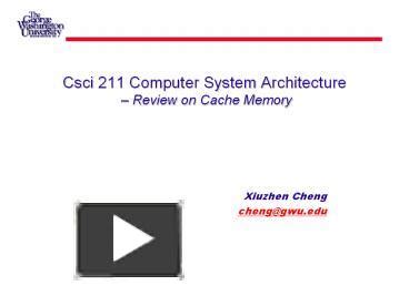 Ppt Csci Computer System Architecture Powerpoint Presentation