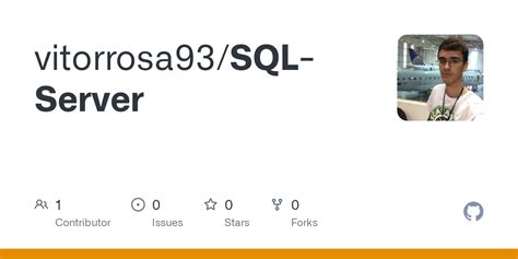 GitHub Vitorrosa SQL Server