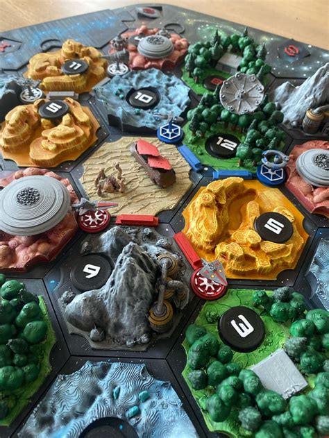 Star Wars Catan Custom Board 3d Printed Rcatan