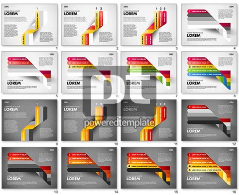 Polylines Options Diagram Presentation Template For Google Slides And PowerPoint