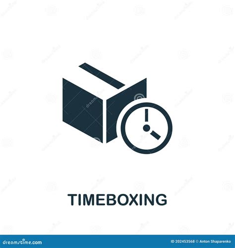 Timeboxing Icon Simple Element From Agile Method Collection Filled