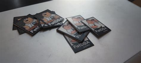 fatdba free stickers are here … tales from a lazy fat dba