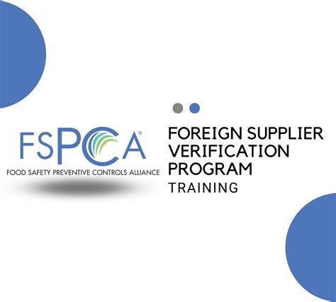 Fspca Foreign Supplier Verification Program Fsvp