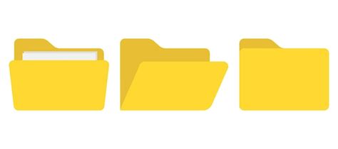 Premium Vector File Folder Icon Set Open Folder And Close Folder With Documents Vector