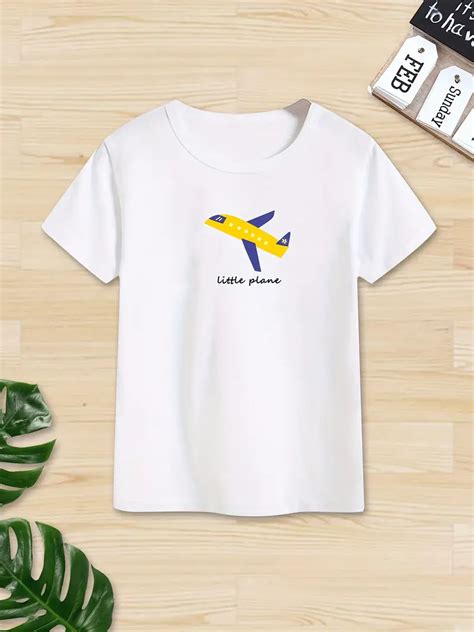 تي شيرت للأولاد والبنات في سن المراهقة لطيف مطبوع عليه Temu Saudi