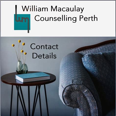 Contact Details William Macaulay Counselling Perth