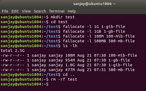 Generate Or Create A Large Text File In Linux