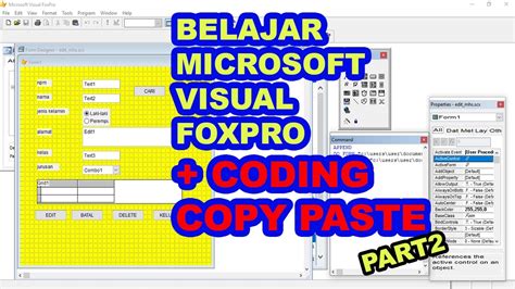 Belajar Microsoft Visual Foxpro Input Data Sederhana Part2 Youtube
