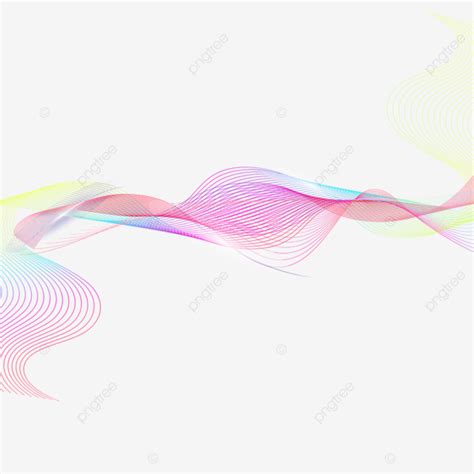 Colorful Abstract Geometric Curve Ribbon Vector Curve Ribbon Abstract Lines Png And Vector