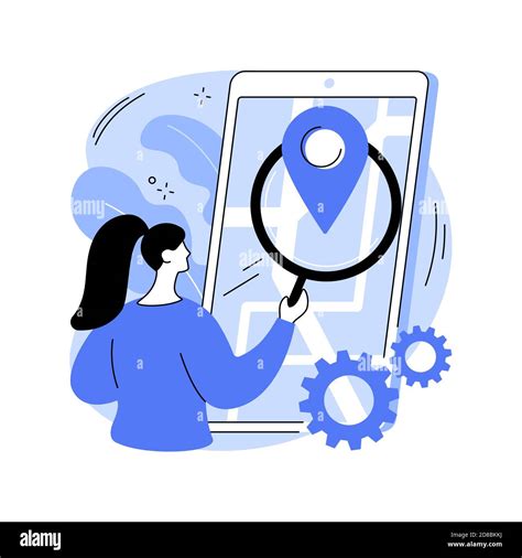 Mobile Tracking Soft Abstract Concept Vector Illustration Stock Vector Image And Art Alamy