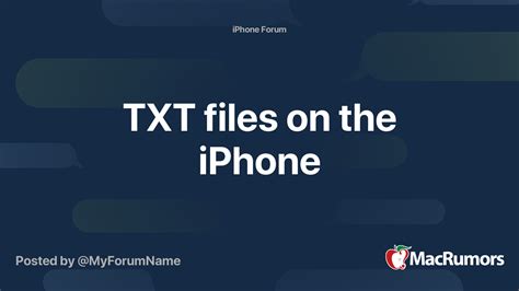 Txt Files On The Iphone Macrumors Forums