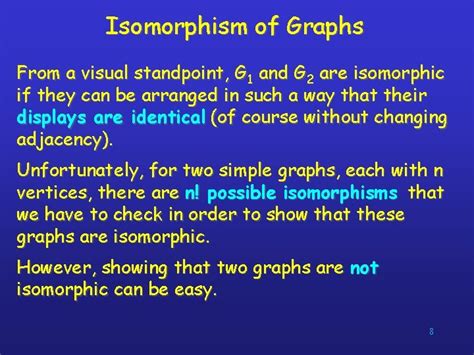 Representing Graphs And Graph Isomorphism Chapter 8 3
