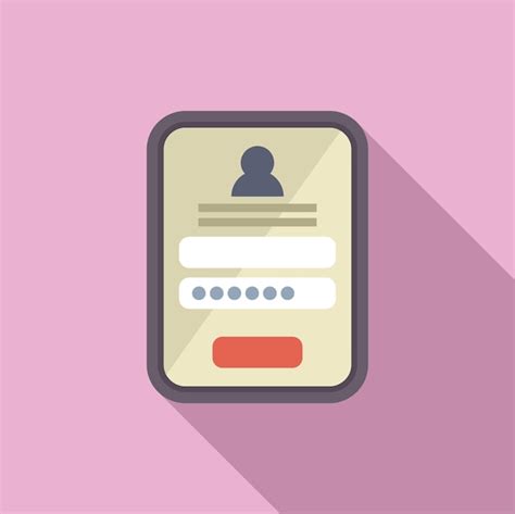 Premium Vector Smartphone Displaying User Profile Interface For Account Login