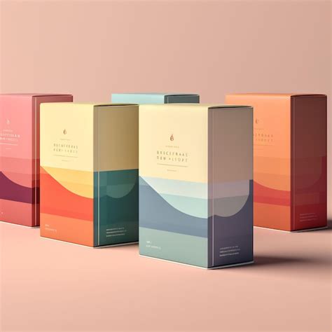 Premium Ai Image A Row Of Different Colored Boxes Of Different Colors