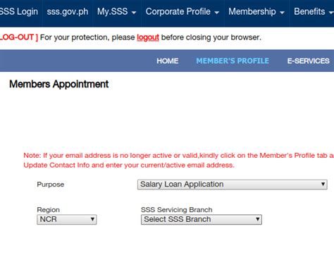 How To Set An Appointment With Sss Online