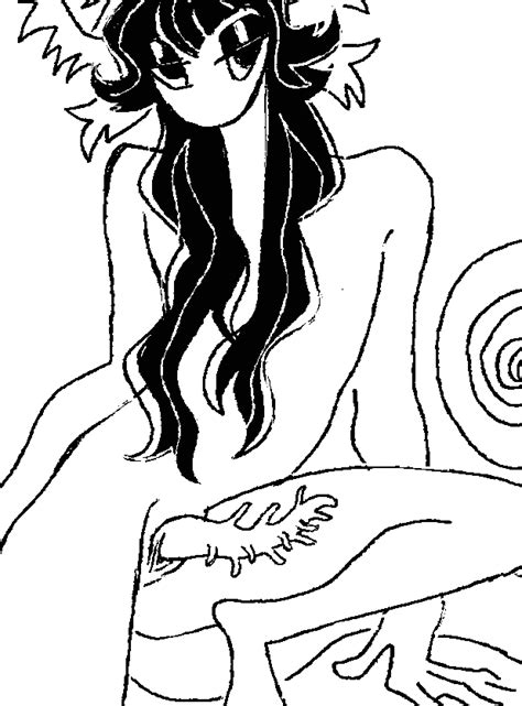 Rule 34 2023 Amphibian Anthro Axolotl Black And White Black Hair Cropped Curled Tail Digital