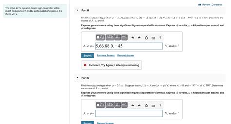 solved mi review constants the input to the op amp based