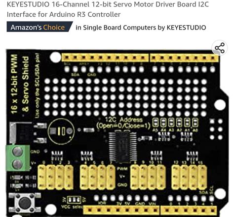 16 Servo Board Can Anyone Help Direct Me To A Sketch For This I Cant Find Much Good Info On The