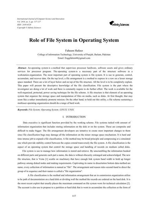 pdf role of file system in operating system