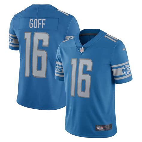 Mens Detroit Lions Jared Goff Nike Blue Vapor Limited Jersey