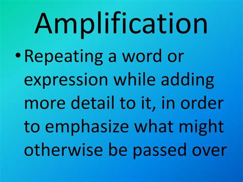 Amplification In Writing At Robert Guajardo Blog