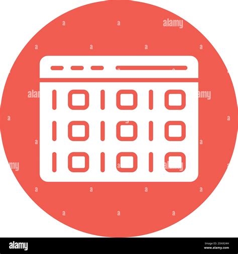 Binary Code Vector Icon Design Illustration Stock Vector Image And Art