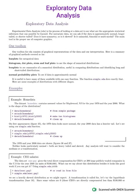 Exploratory Data Analysis Using R Mathematics Studocu