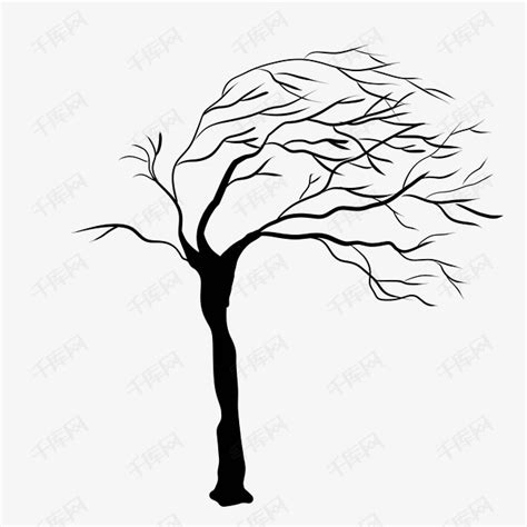 树简笔画素材图片免费下载 千库网
