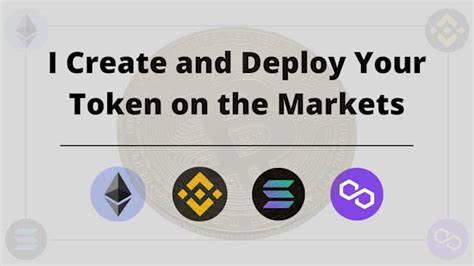 Create And Deploy Your Token On The Blockchain By Hungerinvestor Fiverr