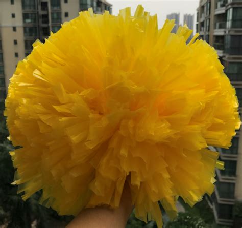 啦啦操花球亚光拉拉队手花健美操舞蹈彩球啦啦花球大号运动会道具 虎窝淘