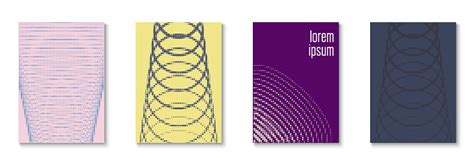 선 패턴 세트 여름은 현대 미술과 함께 순환합니다 2d 프레임의 미니멀리즘 브로셔 웨이브 플라이어 미니멀리스트 그래픽 커버 기하학적 인 책 배경입니다 트렌디한 라인 패턴