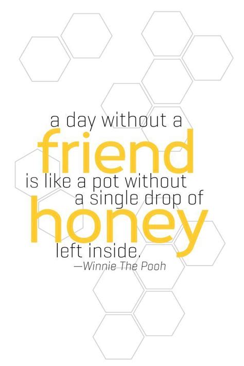 Winnie The Pooh Quote A Day Without A Friend Is Like A Pot Without