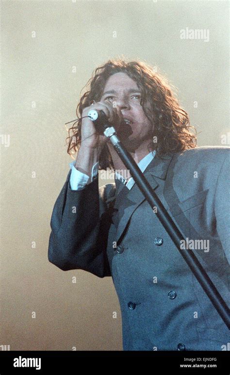 Michael Hutchence Lead Singer Of Inxs Pictured In Concert X Factor