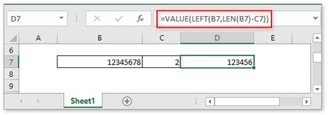 Excel FormulaRemove From Right Of Text
