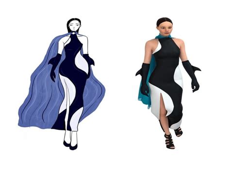 a 3d digital fashion illustration upwork