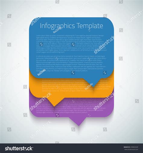 Illustration Web Infographic Timeline Bubble Template Stock Vector Royalty Free 239063329