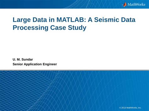 Pdf Large Data In Matlab A Seismic Data Processing Case · Pdf File2