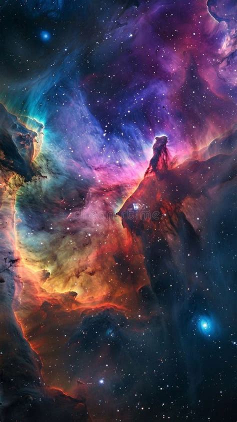 Swan Nebula Reveals Intense Star Formation Stock Illustration