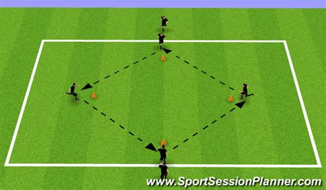 Footballsoccer Variations Of Passing Diamond Technical Passing Footballsoccer Variations Of Passing Diamond Technical Passing