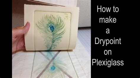 Making a drypoint engraving with plexiglass plate inking multiple colors à la poupée YouTube