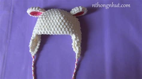 How To Crochet Lamb Hat Tutorial Eng Sub I Hướng Dẫn Móc Nón Len Nón