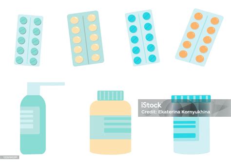 알 약의 집합 약국 및 의료 개념 정제 스프레이 및 캡슐 평면 디자인의 벡터입니다 건강관리와 의술에 대한 스톡 벡터 아트 및 기타 이미지 건강관리와 의술 그래픽 타블렛