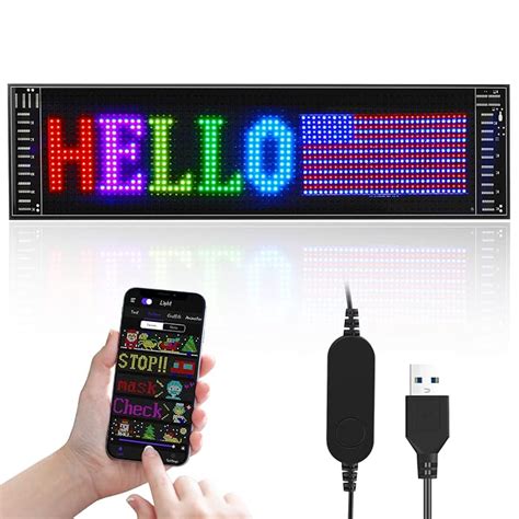 Buy Qbzdoua Led Matrix Panel 146x36” Led Display Board Portable Rgb