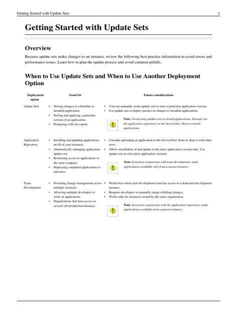 Getting Started With Update Sets Pdf Digital Technology Software Engineering