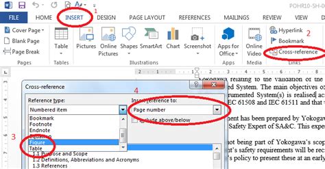 Microsoft Word 2010 Cross Reference Tables Figures Etc Super User